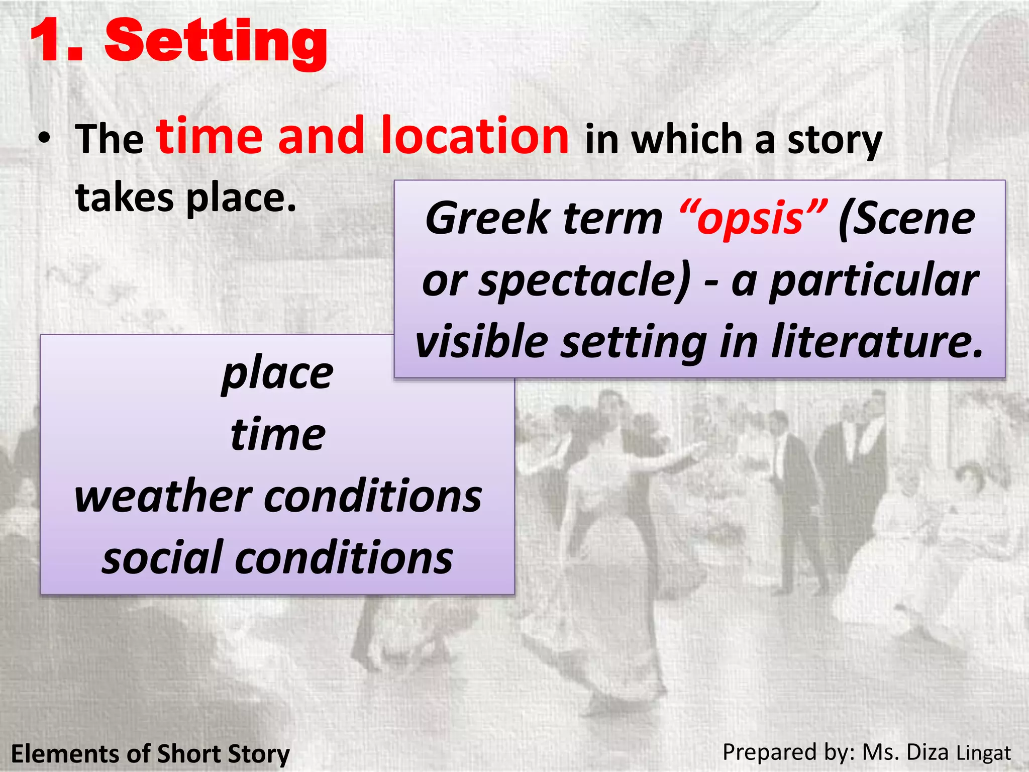 Elements of Short Story | PPTX | Fiction | Books and Literature