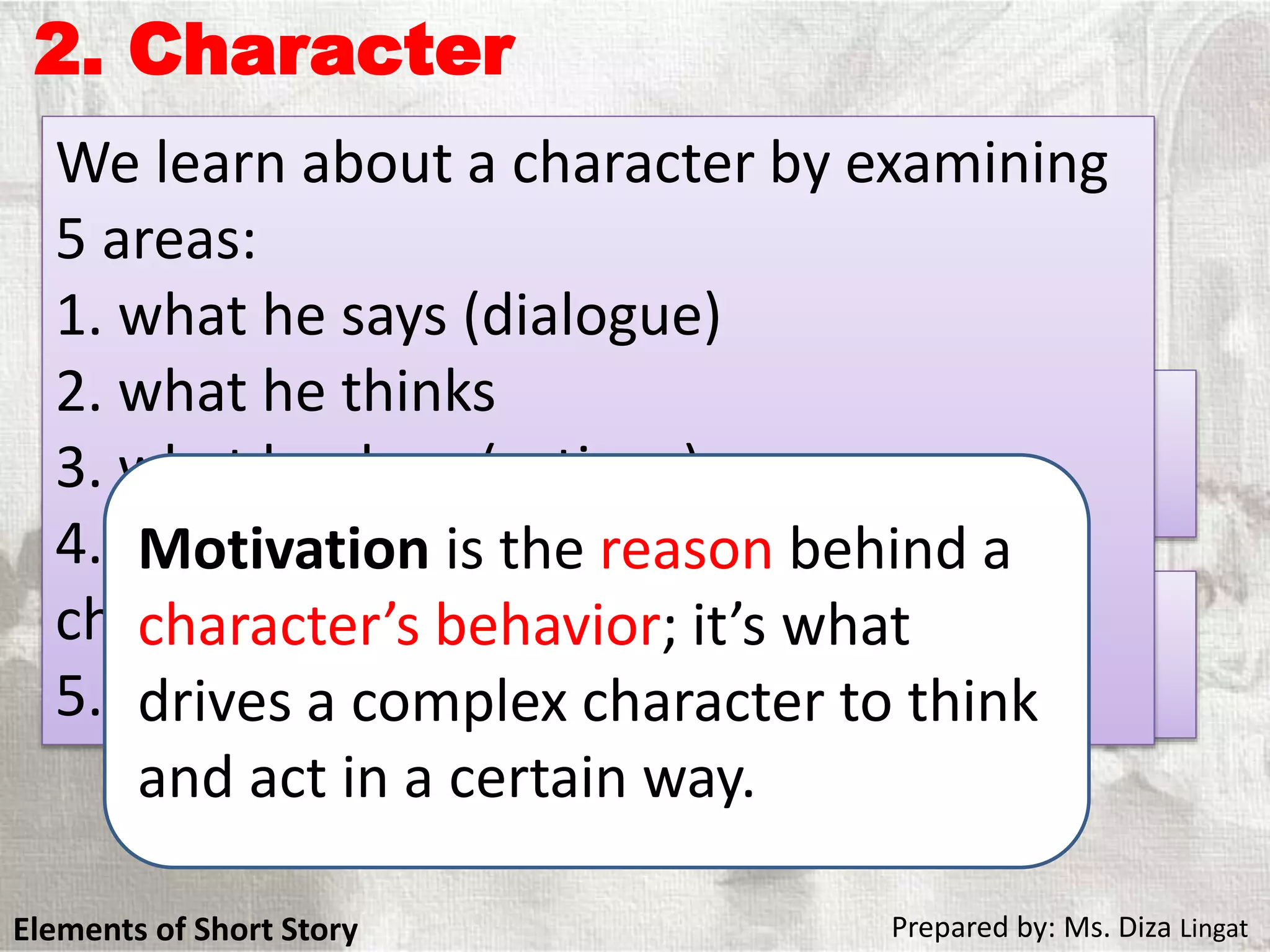 Elements of Short Story | PPTX | Fiction | Books and Literature