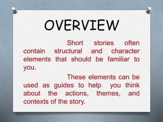 Elements of short story | PPTX