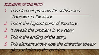 Elements of short story | PPTX