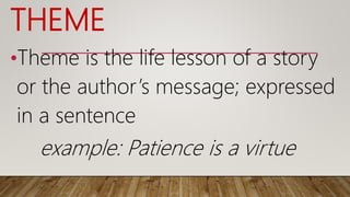 Elements of short story | PPTX