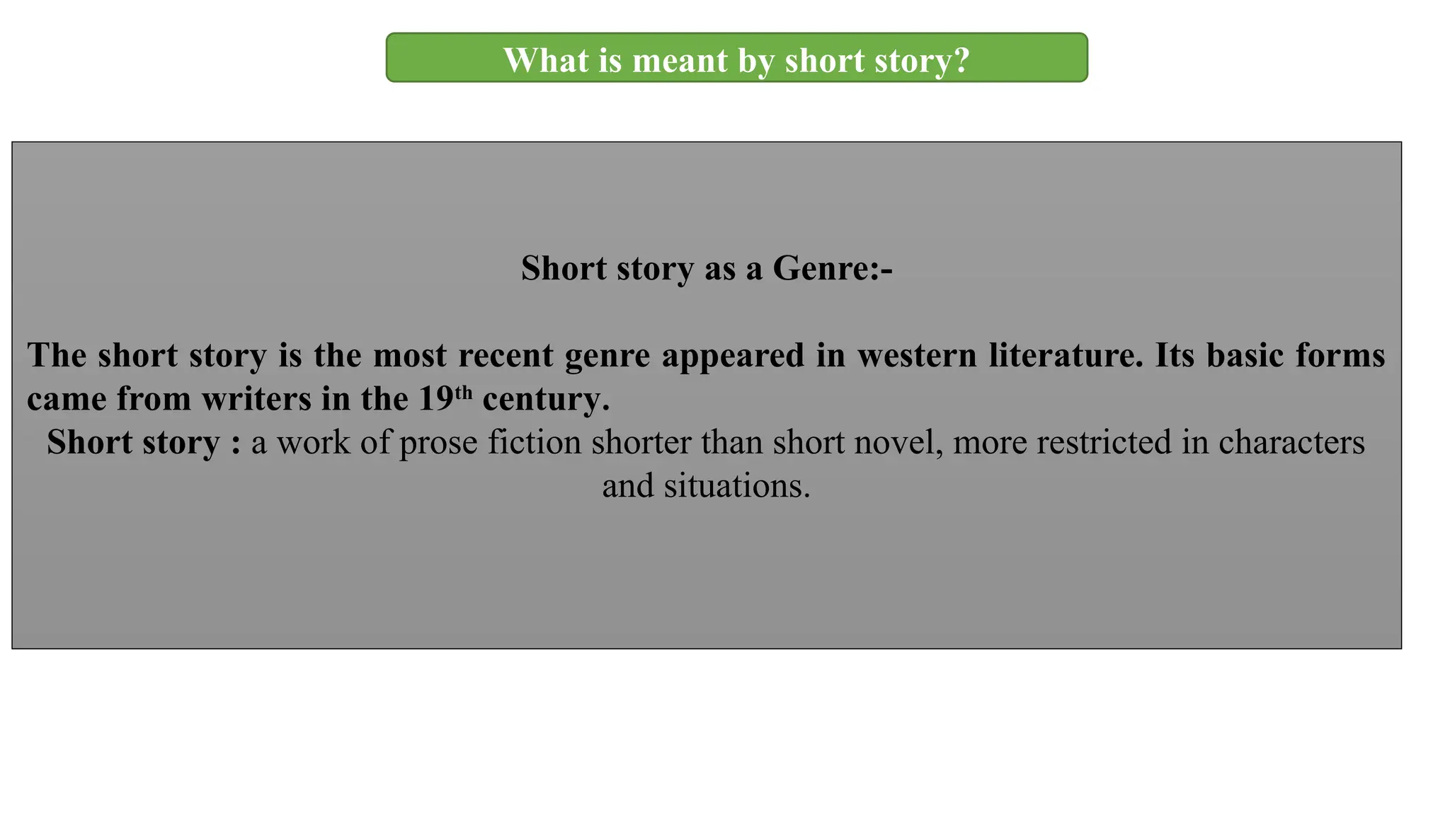 elements of short story. elements of short story | PPT | Free Download