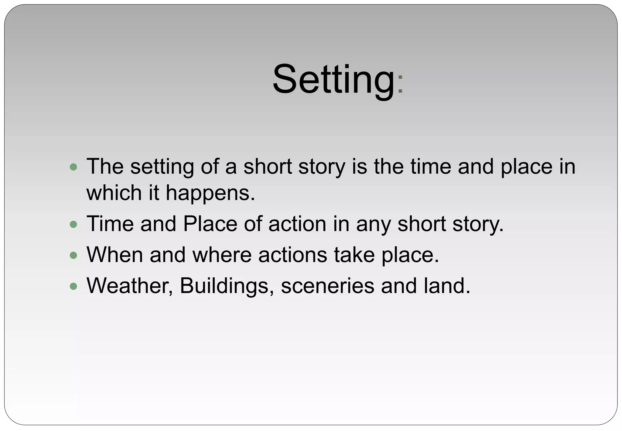 Elements of short story by Wajid Hussain Khoso | PPT