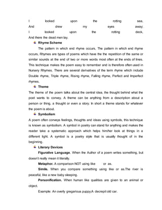 E lements of short story, drama and poetry | DOCX