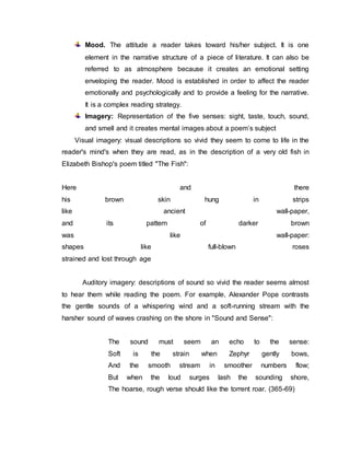 E lements of short story, drama and poetry | DOCX