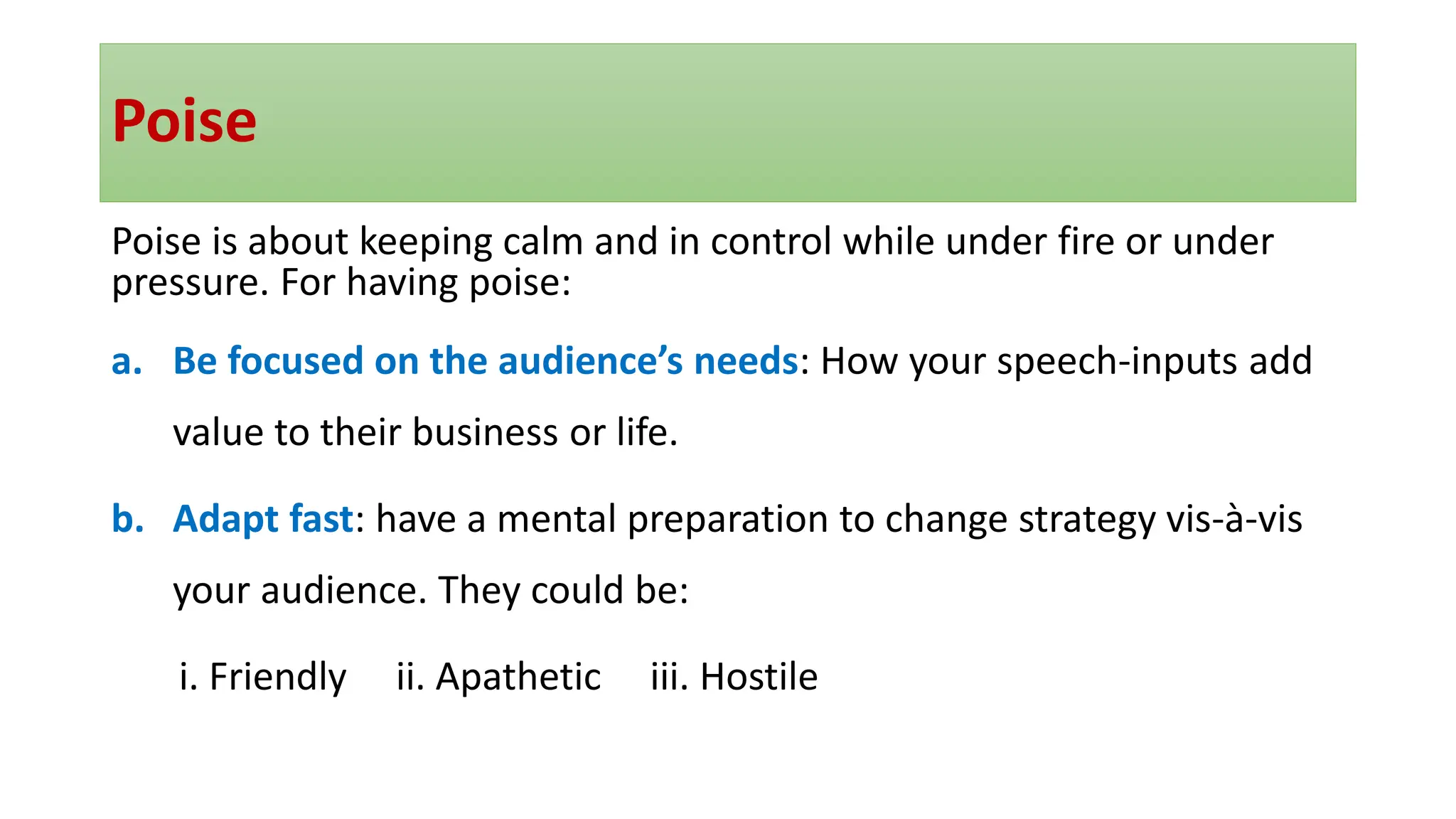 Elements of Speech Delivery: Passion, Poise and Illustration.pptx