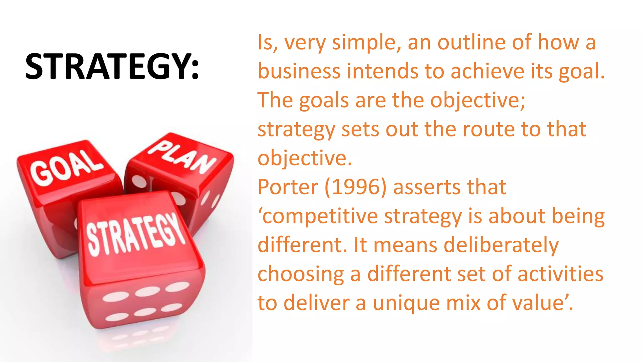 Elements of strategic planning | PPTX