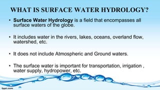 Elements of surface hydrology by Akshay D Raut | PPTX