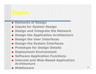 Elements of systems design | PDF