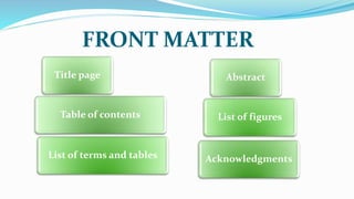Elements of technical document | PPTX