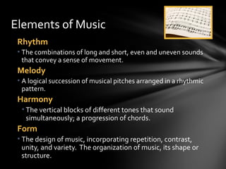 Elements of the arts | PPT