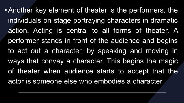 Elements of Theater.pptx | Theater Venues | Attractions