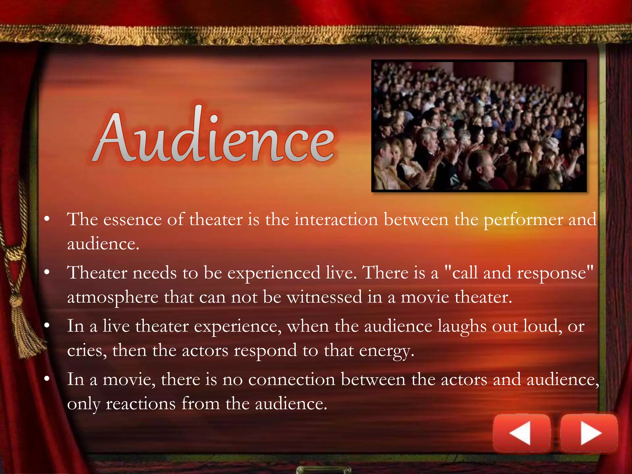 Elements of Theater | PPTX