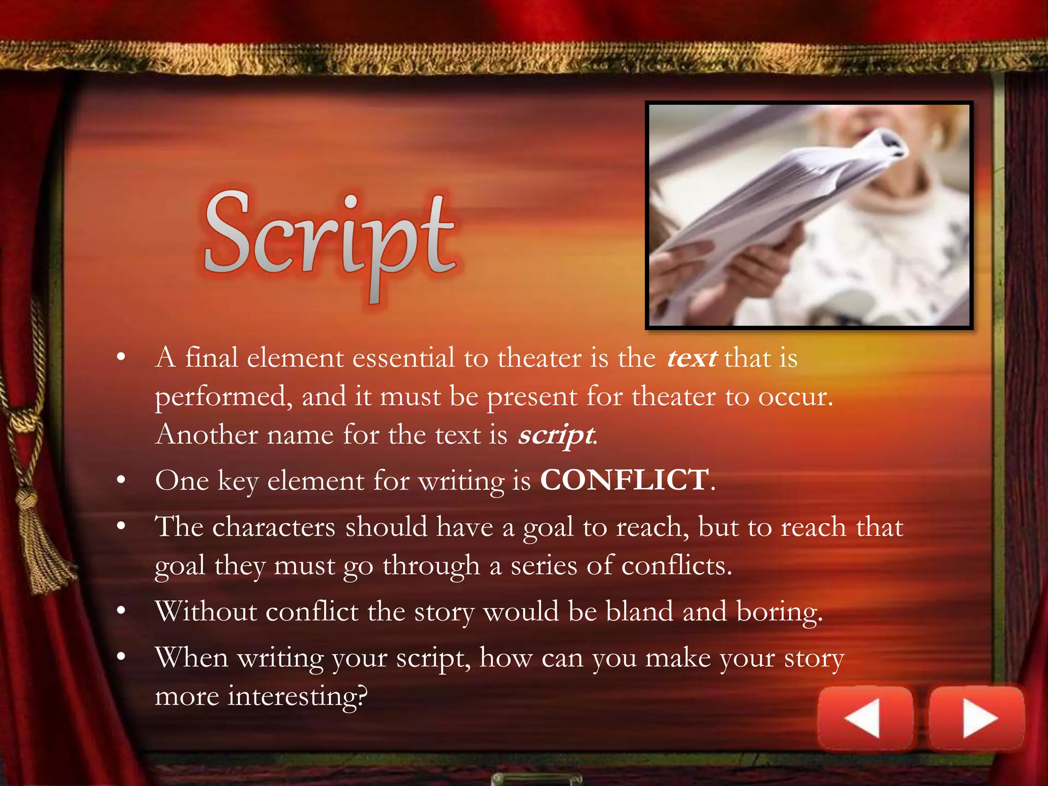 Elements of Theater | PPTX