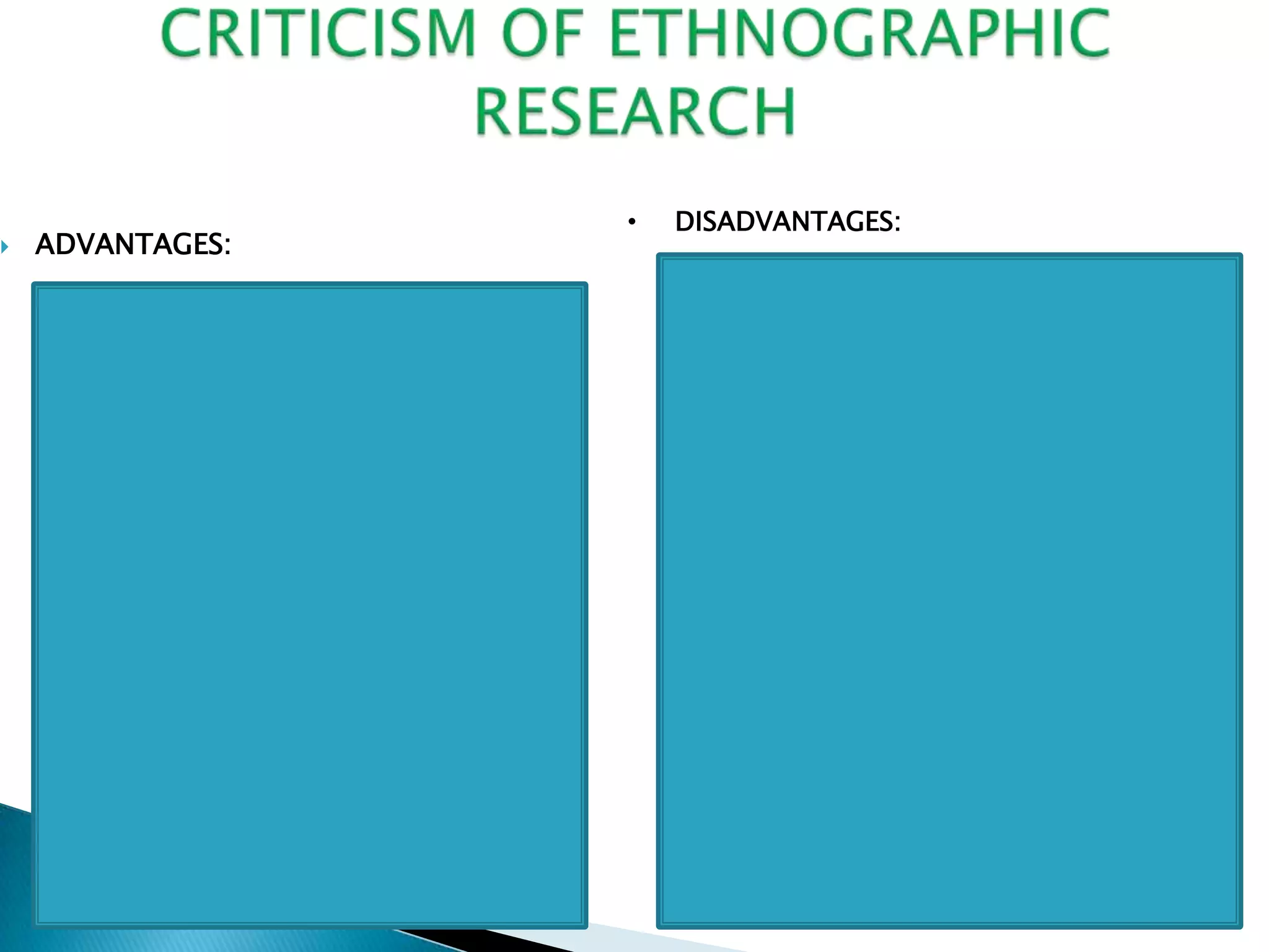 Elements of the ethnographic observation | PPTX