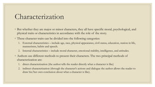 Elements of the short story | PPTX | Fiction | Books and Literature