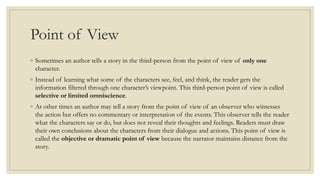 Elements of the short story | PPTX