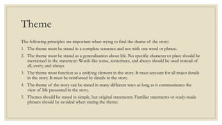 Elements of the short story | PPTX | Fiction | Books and Literature