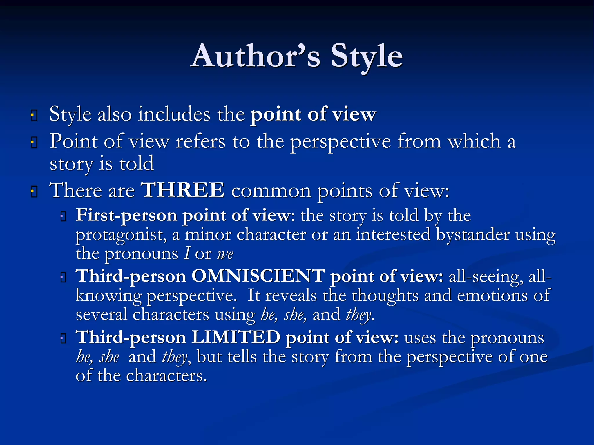 Elements of the Short Story | PPTX