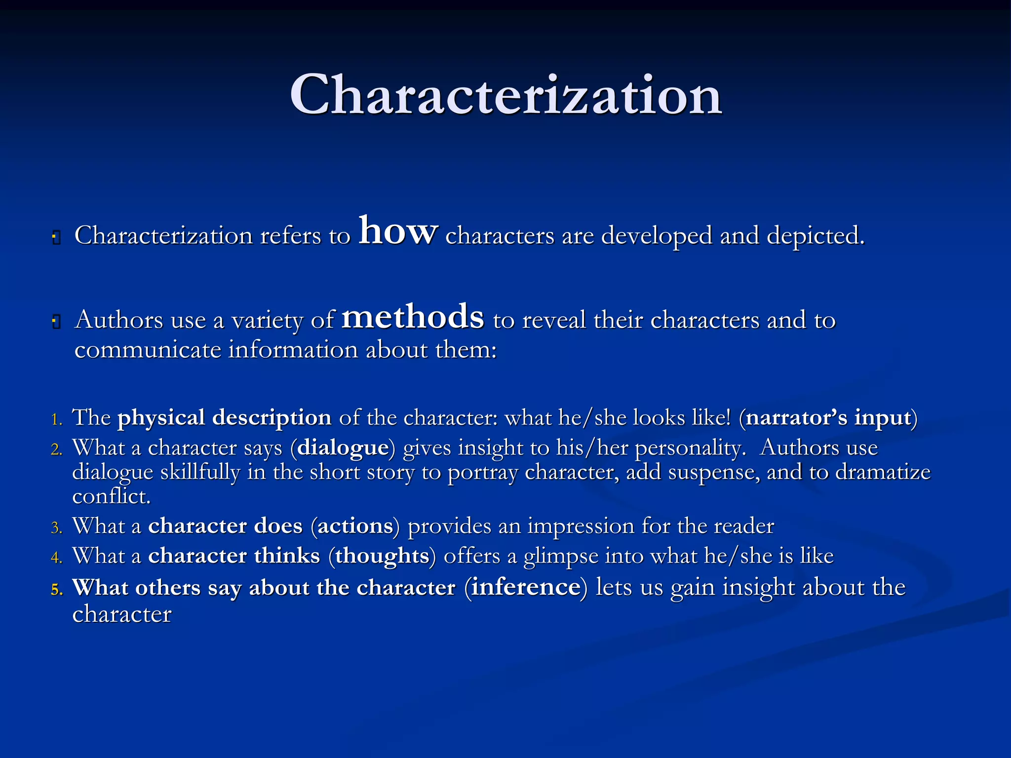 Elements of the Short Story | PPTX