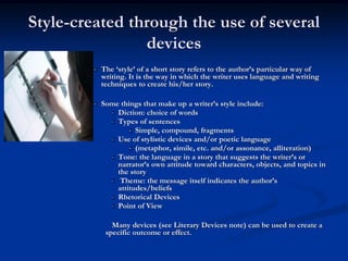 Elements of the Short Story | PPTX