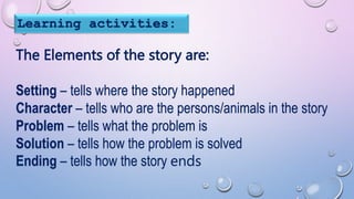Elements of the Story Grade 2.pptx