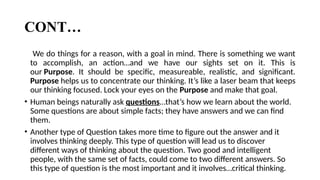 elements of thoughts psychology of humans pptx | PPTX