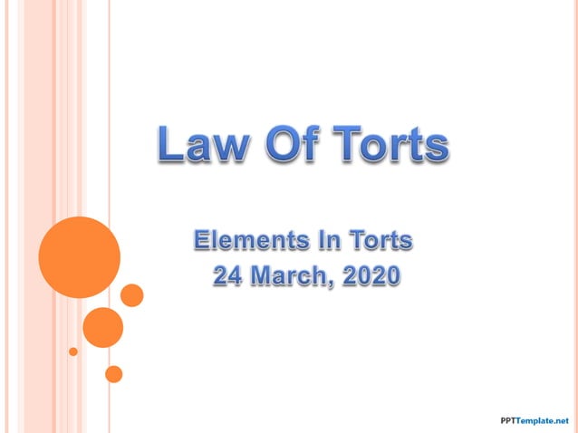 Elements of tort | PPT