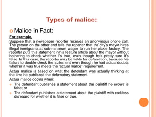 Elements of tort | PPTX