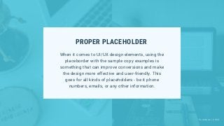 What are the different elements of UI/UX design? | PPT