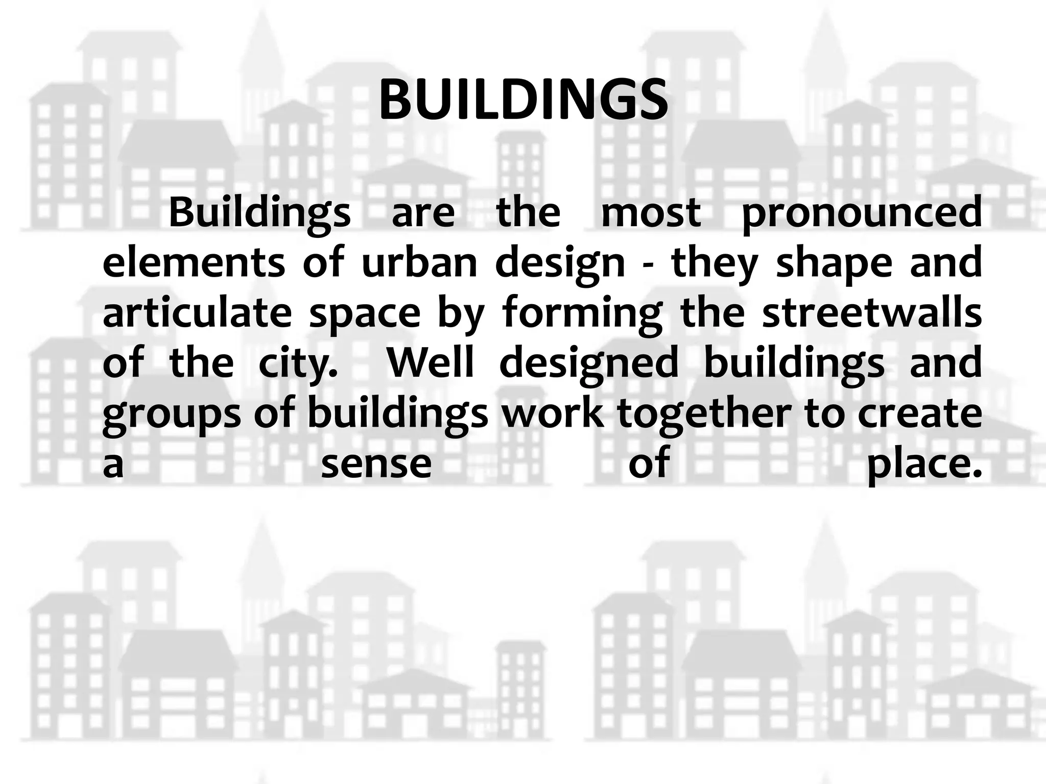Elements of urban design | PPTX