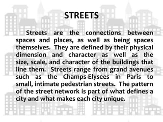 Elements of urban design | PPTX