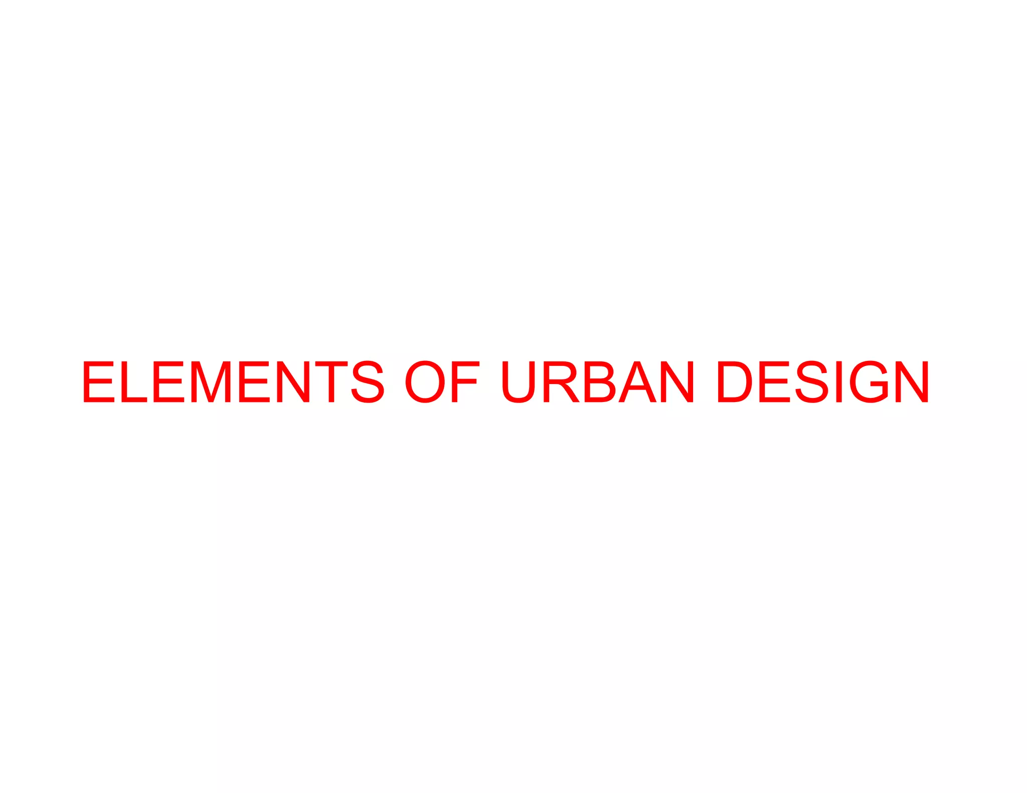 Elements of urban design | PDF