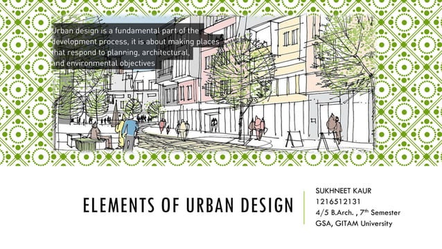Elements of urban design | PDF