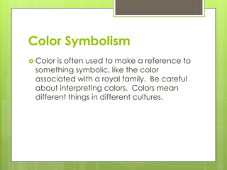 Elements of visual art | PPTX