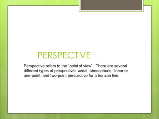 Elements of visual art | PPTX