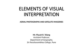 ELEMENTS OF VISUAL INTERPRETATION OF AIR PHOTOGAPHS AND SATTELITE ...