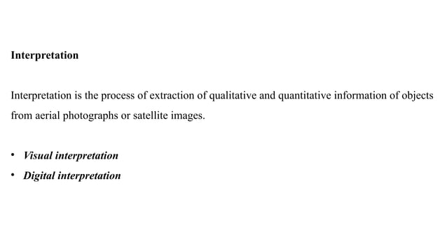 ELEMENTS OF VISUAL INTERPRETATION OF AIR PHOTOGAPHS AND SATTELITE ...