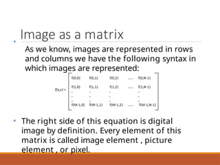 Elements of visual perception in digital image processing | PPTX