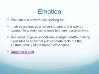 Elements of visual storytelling | PPTX