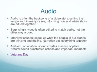 Elements of visual storytelling | PPTX