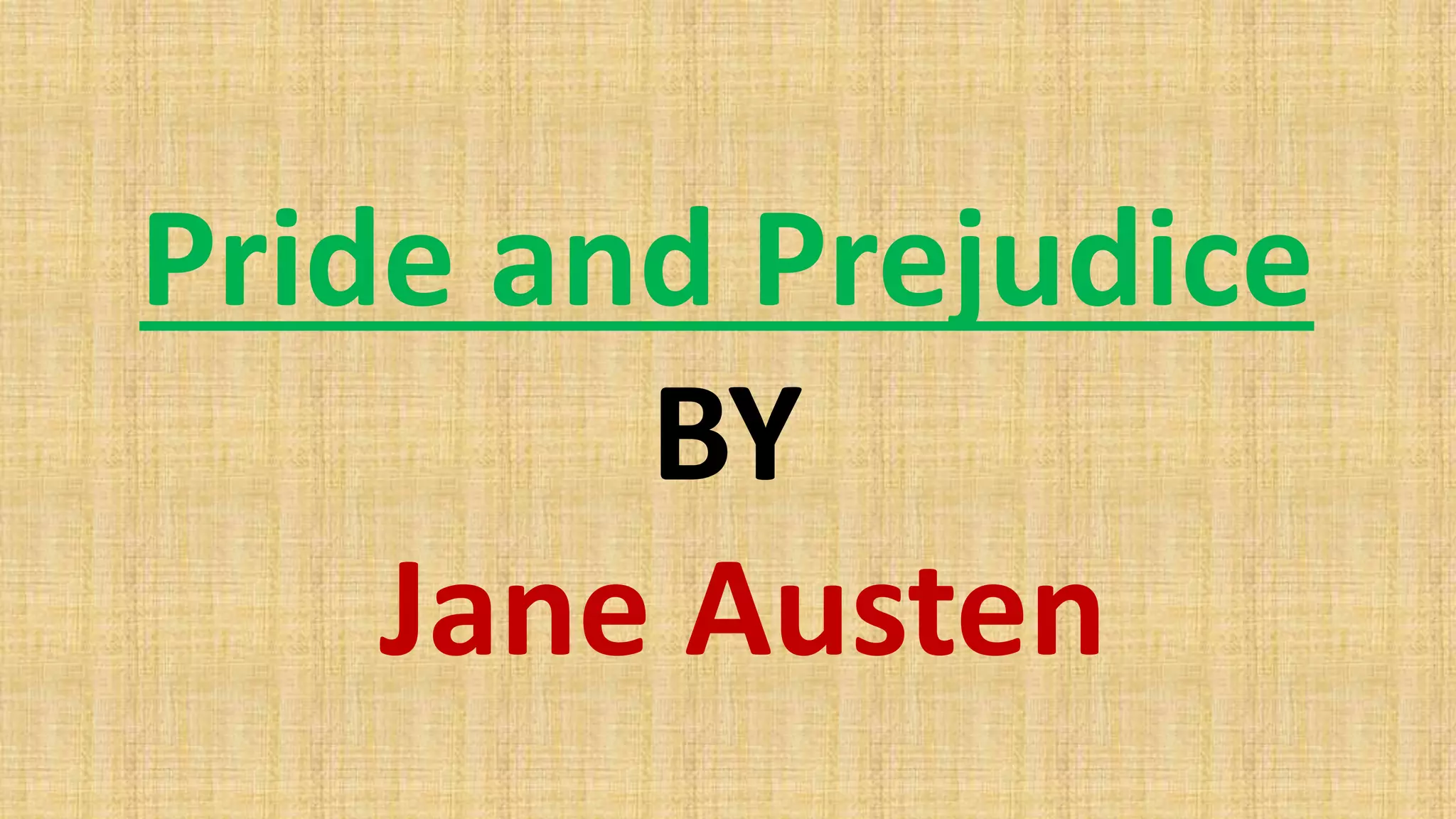 Elements of wit, humor, and irony in pride and prejudice . | PPTX