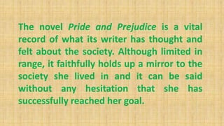 Elements of wit, humor, and irony in pride and prejudice | PPTX