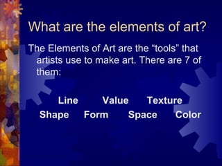 The Elements of Art | PPT