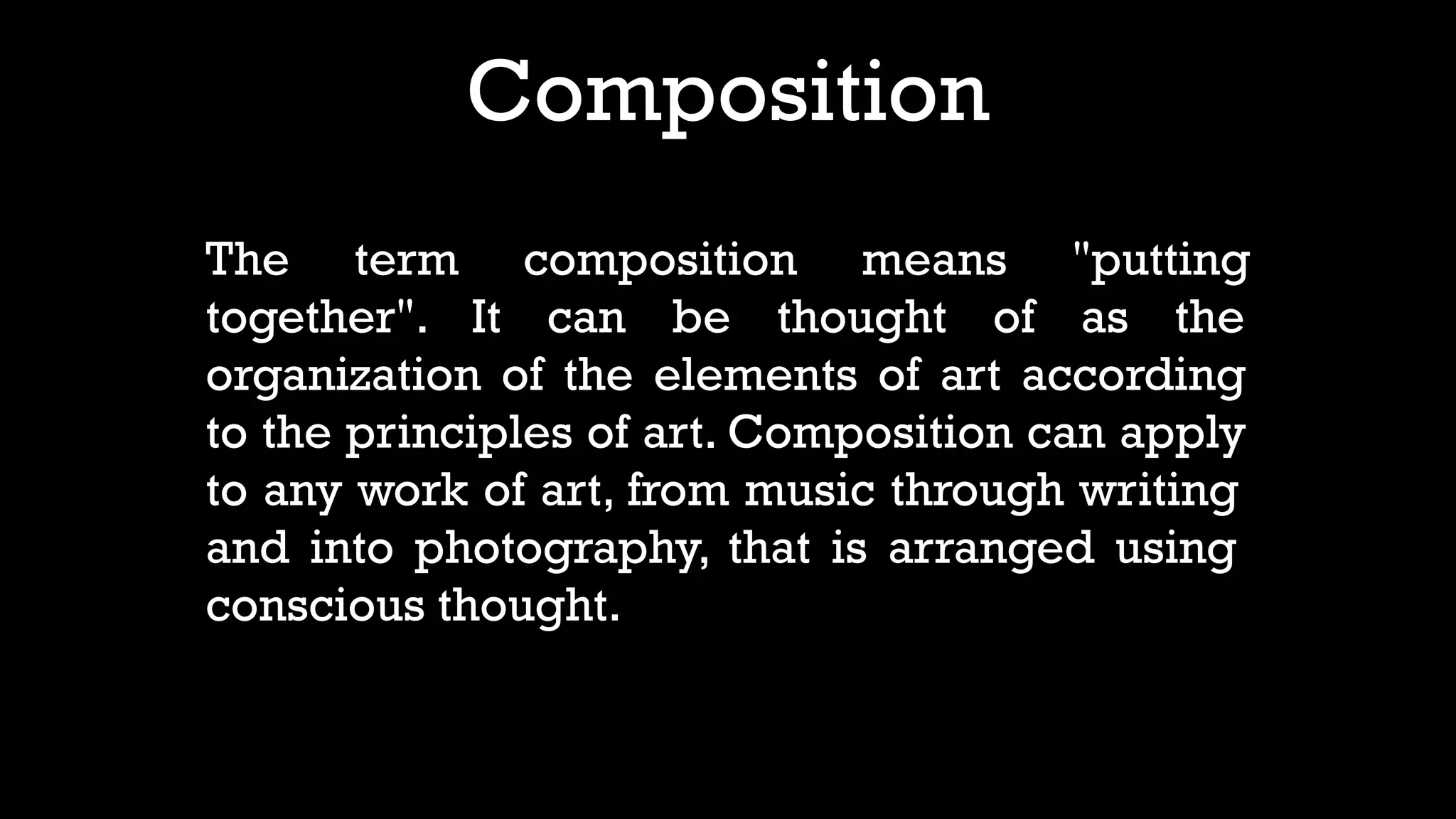 Elements + principles = composition | PDF