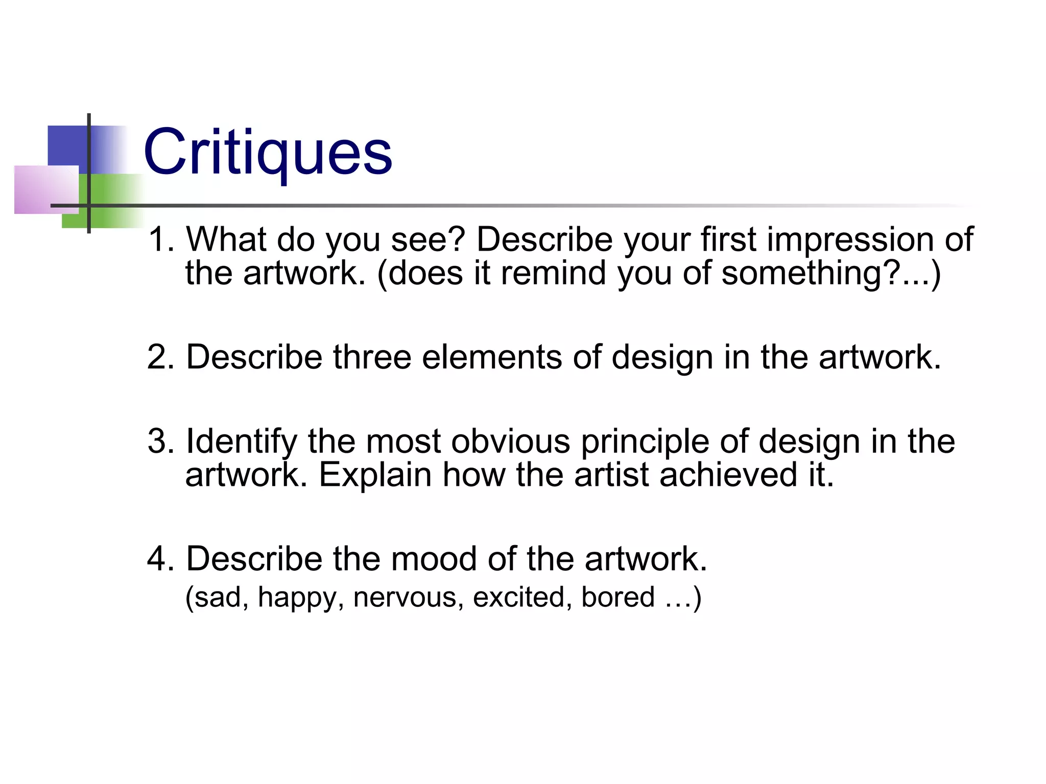 Elements & principles of art | PPT