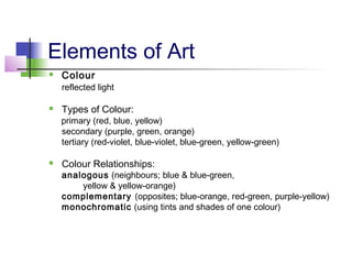 Elements & principles of art | PPT