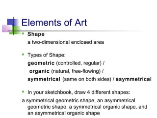 Elements & principles of art | PPT