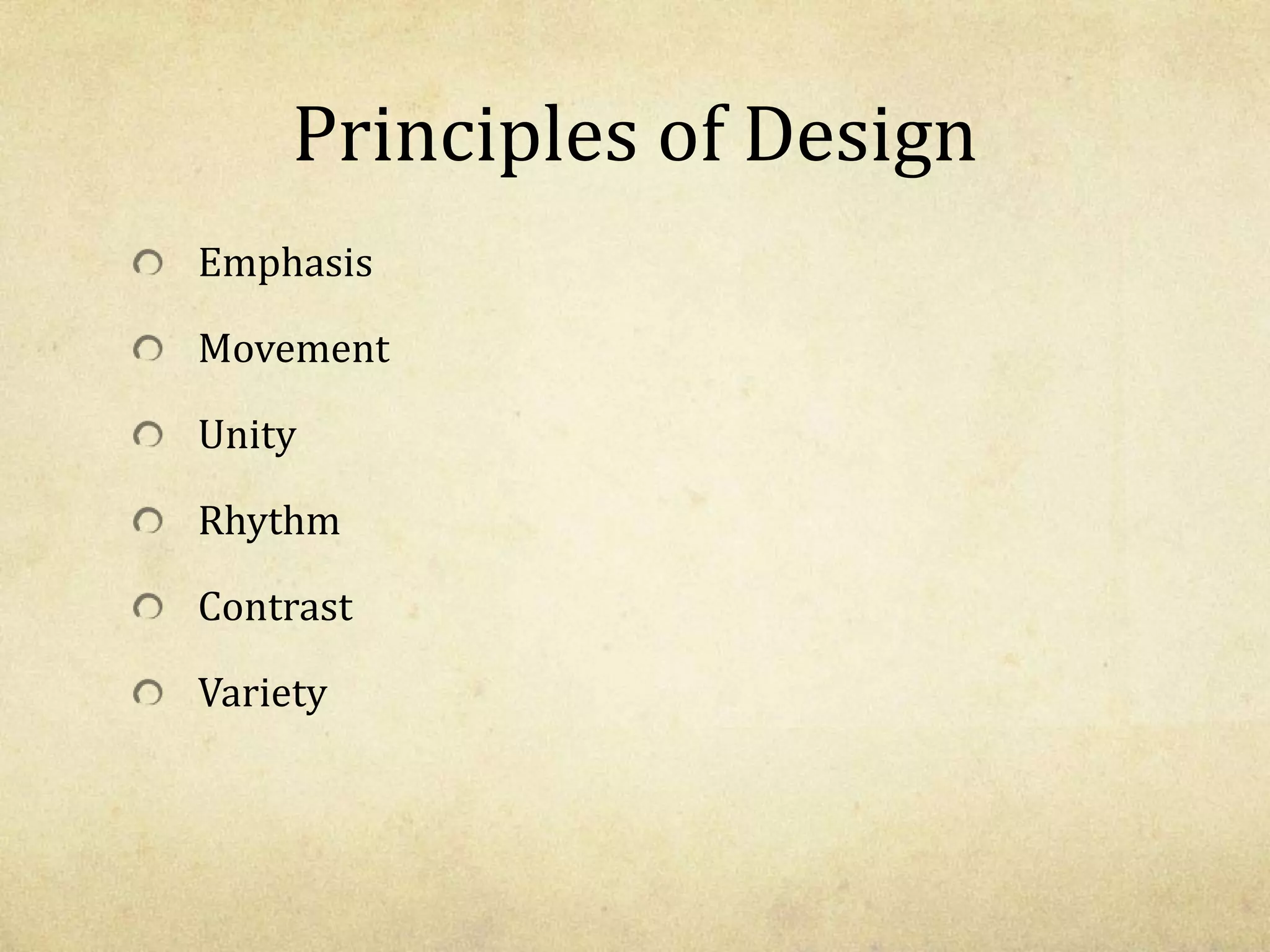 Elements & Principles of Art Design PowerPoint | PPTX