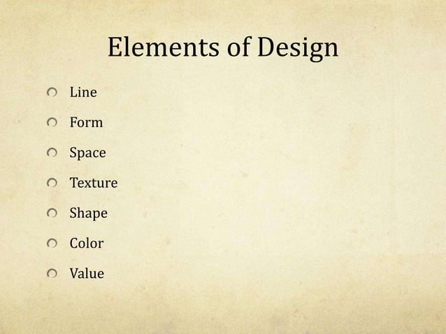 Elements & Principles of Art Design PowerPoint | PPTX